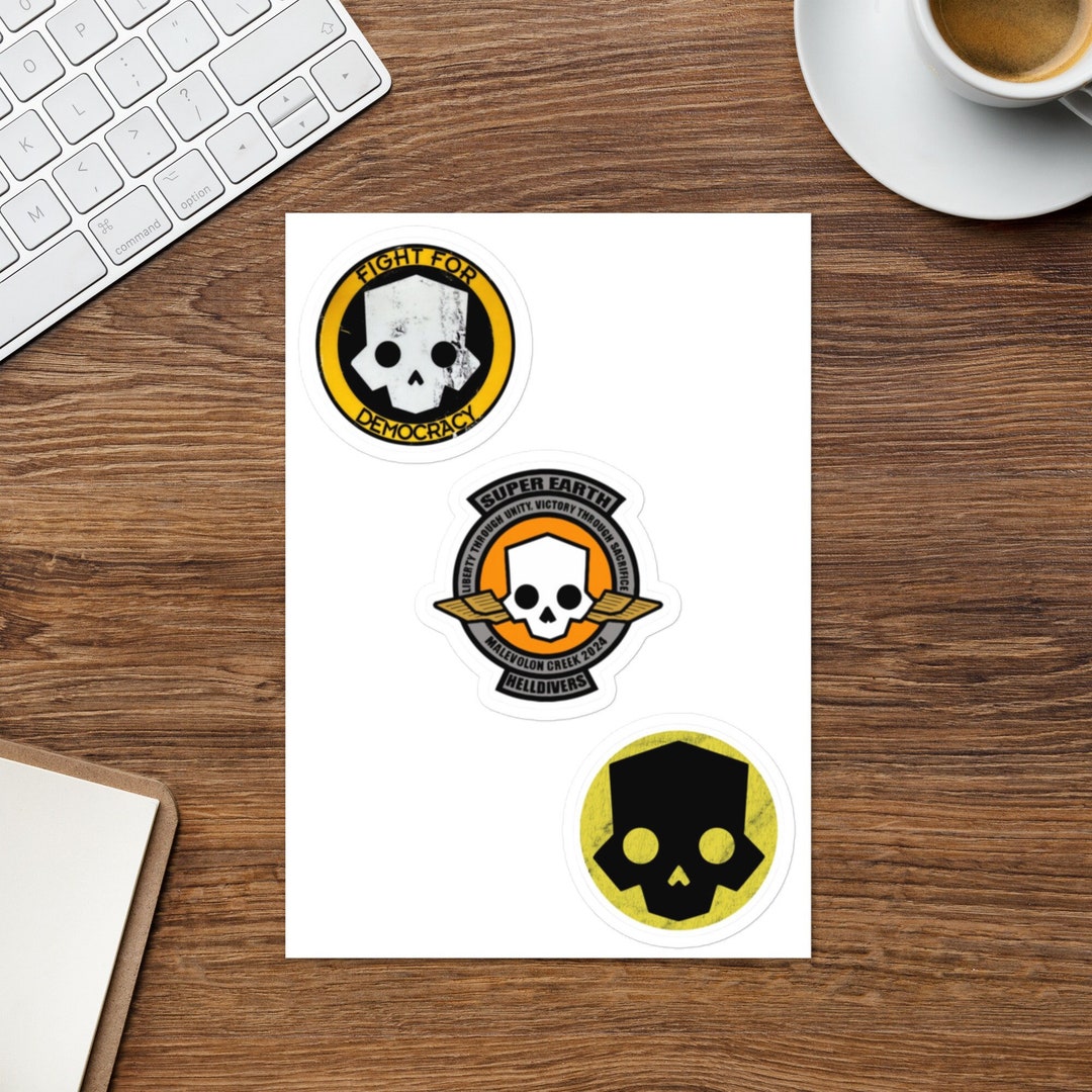 Helldivers Stickers, Helldivers, Stickers, Patches, Emblems, Gaming ...