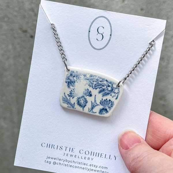 Delft Blue Necklace - Etsy