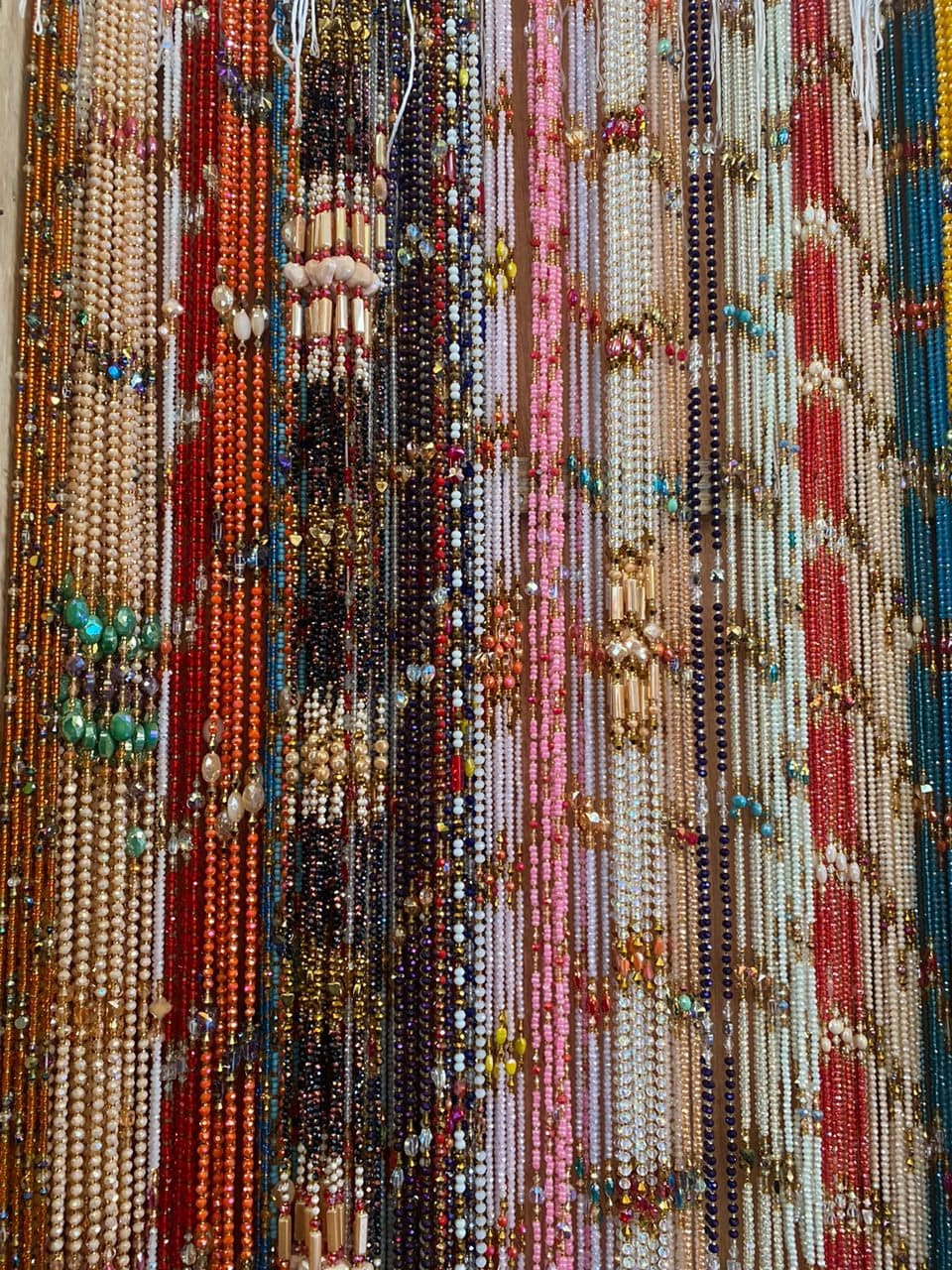 Crystal Waist Beads Wholesale,50 Inches Ghana Waist Beads, Handmade ...