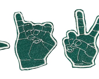 ASL Numbers Zero to Nine 0-9 Patches - Etsy