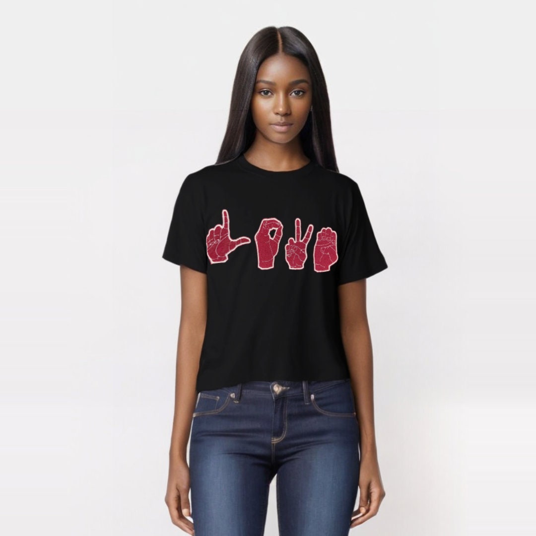 T-shirt With ASL Patches - Etsy