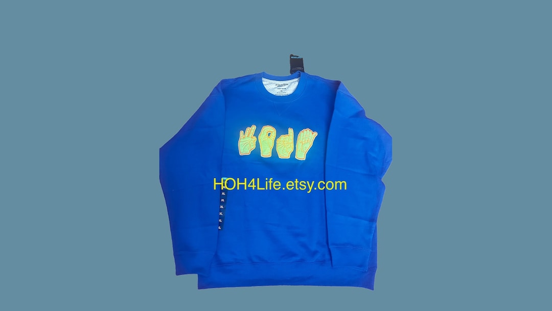 Sweatshirt With Sew on or Iron on ASL Patches - Etsy