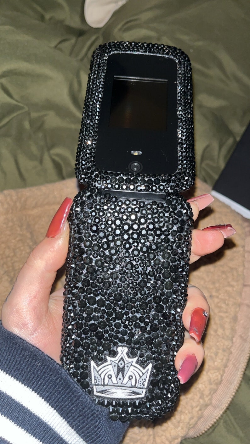 Bedazzled Flip Phone - Etsy