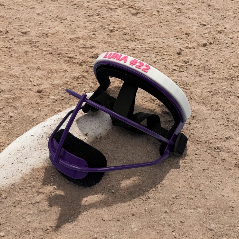 Players Plate - Softball Fielders Mask Name Plate - Etsy