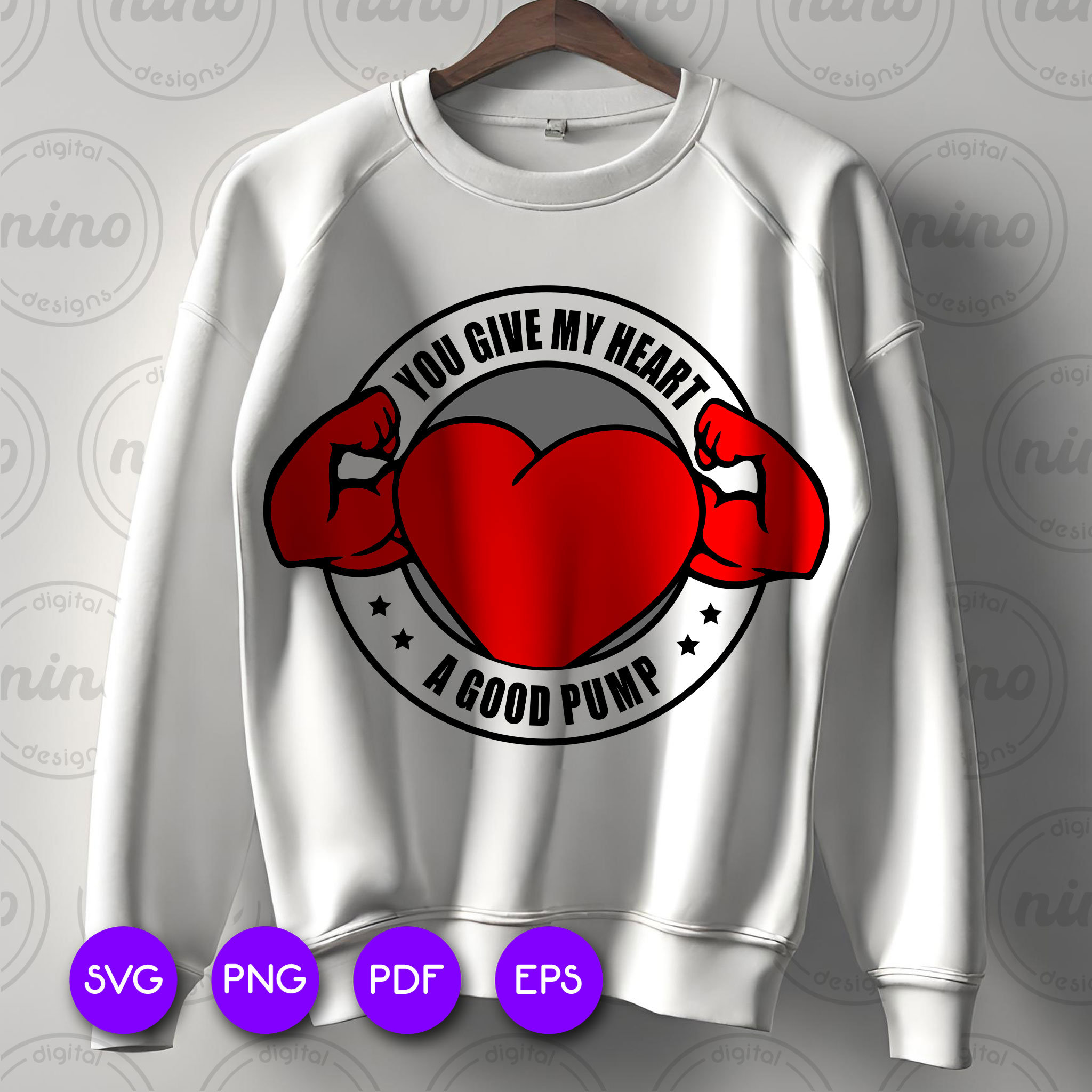 Fitness Heart SVG: Valentine's Gym Design (digital Download) - Etsy