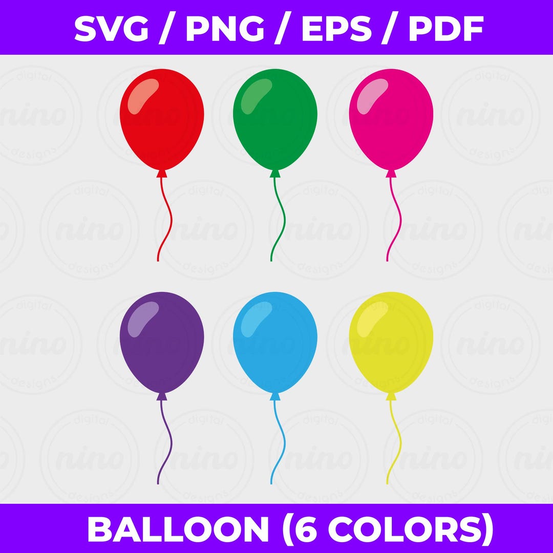Balloon SVG, Balloon Png,balloon Cut File,party,birthday Balloon PNG ...
