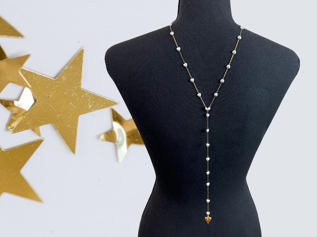 18k Gold Plated Back Necklace: Open Back Wedding Dress Jewelry - Etsy