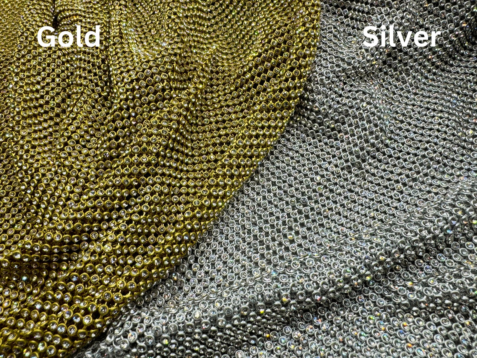 Crystal Top Mesh Chainmail Y2K 2000 Night Club Partyware Going Out ...