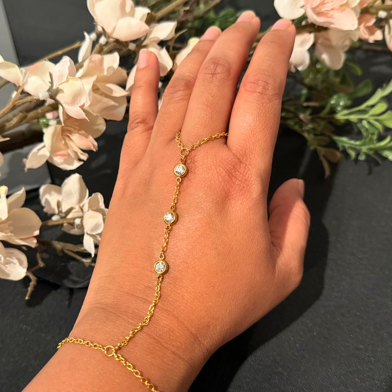 Hand Chain Bracelet Women - Etsy