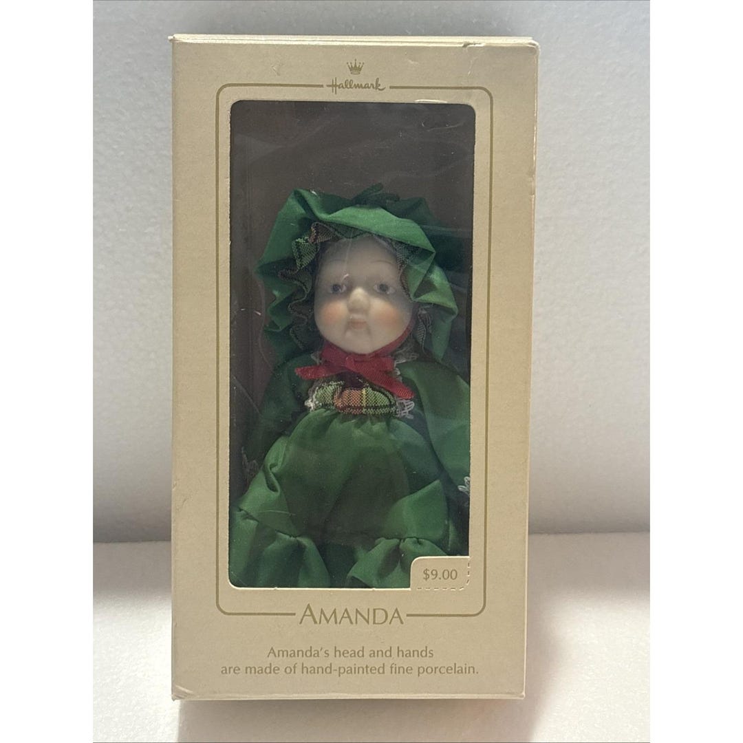 Hallmark 1984 Amanda Porcelain Christmas A Time of Memories VTG Doll ...