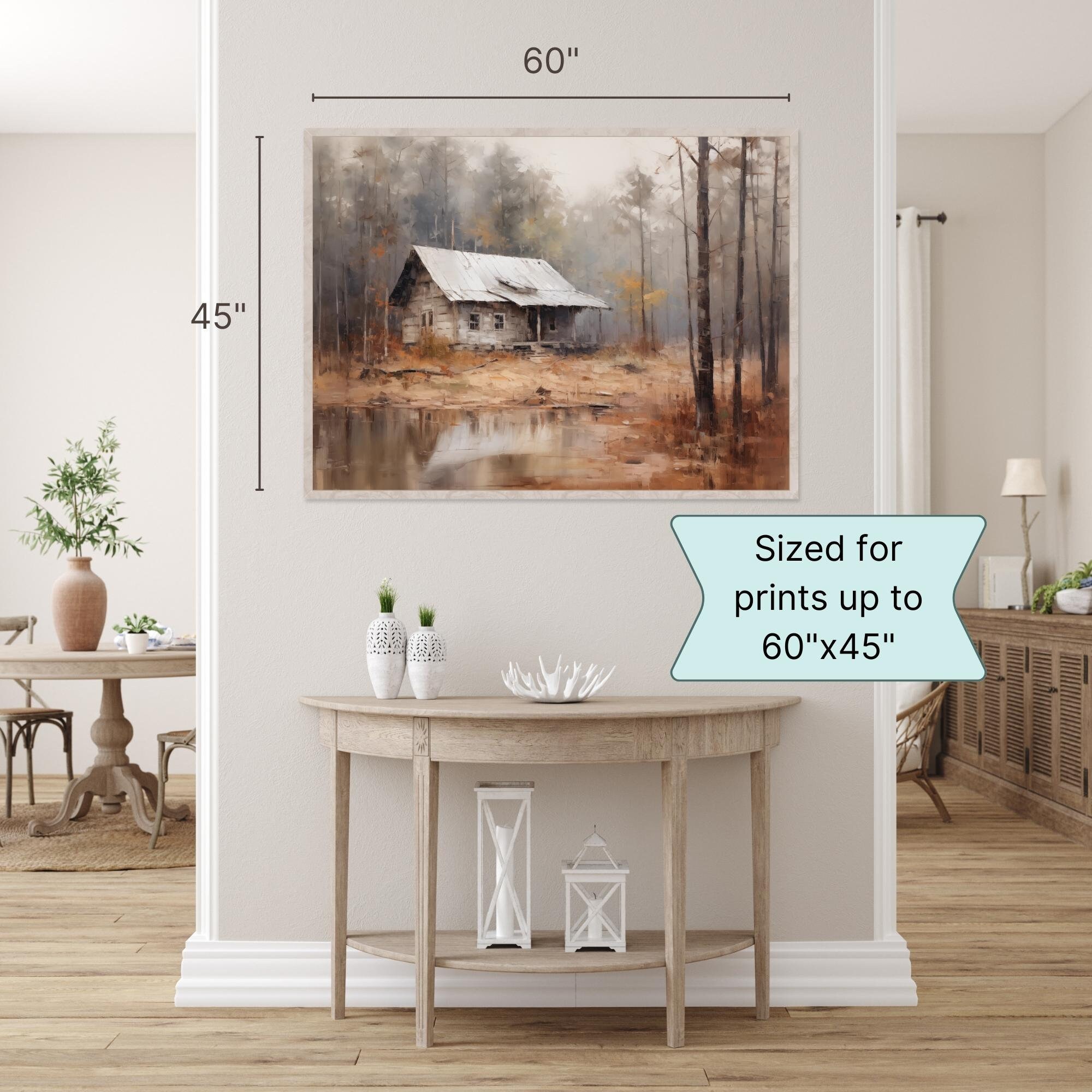 Etsy Exclusive Impressionist Painting of Cabin P0023, Digital Download ...