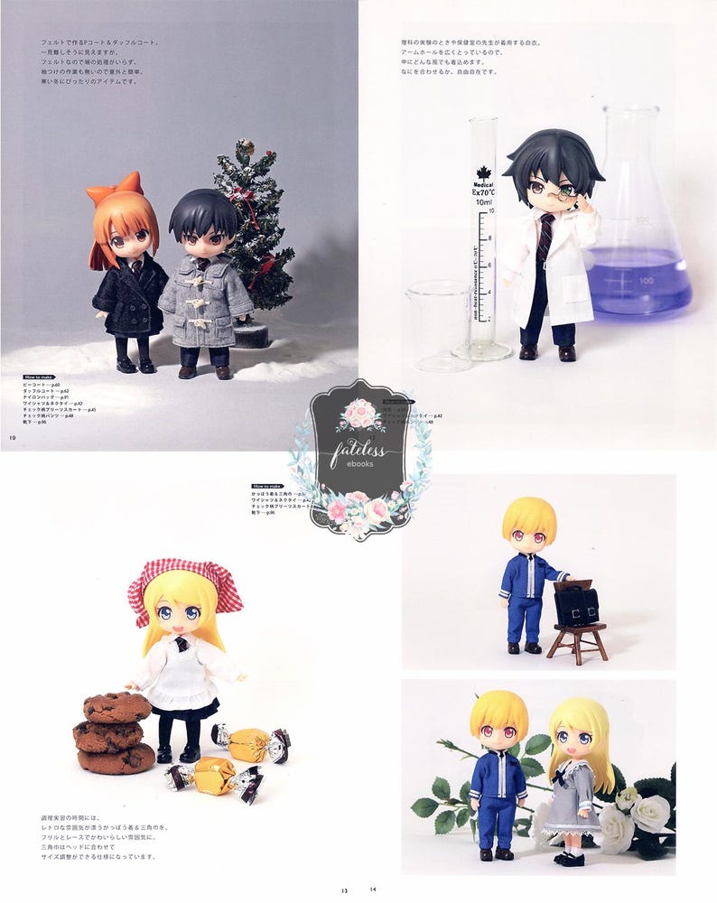 Nendoroid How to Make School Uniforms Doll Clothes Obitsu 11cm Girl Boy ...
