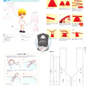 My First Doll Clothing Patterns Nendoroid Obitsu 11cm Girl Boy Doll ...