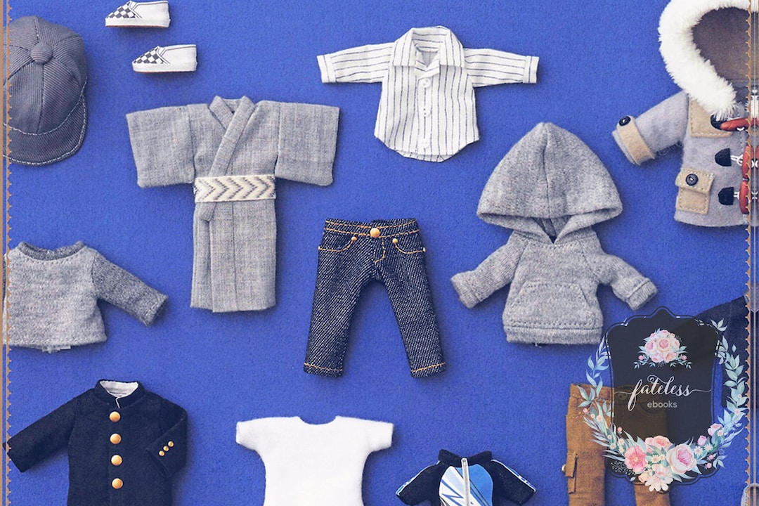 Obitsu 11cm Doll Clothes Sewing Pattern Ebook PDF Boy Outfits Jacket ...