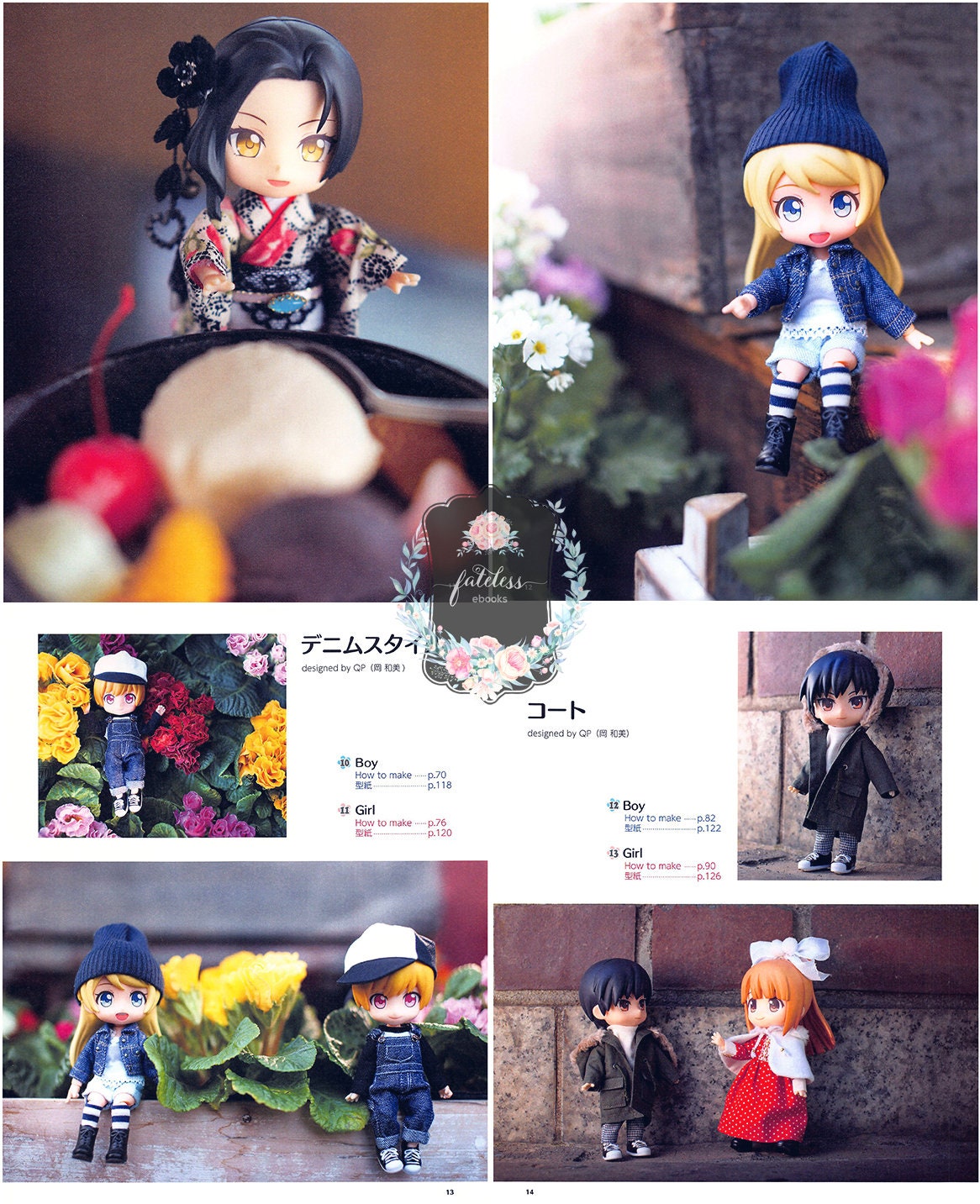 My First Doll Clothing Patterns Nendoroid Obitsu 11cm Girl Boy Doll ...