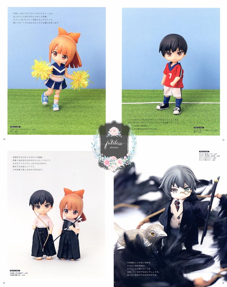 Nendoroid How to Make School Uniforms Doll Clothes Obitsu 11cm Girl Boy ...