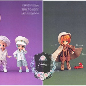 Obitsu 11cm Doll Clothes Sewing Pattern Ebook PDF Boy Outfits Jacket ...