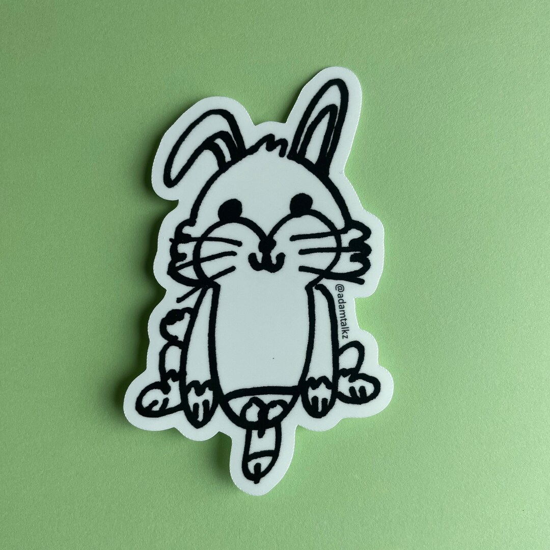 Bunny Sticker - Etsy