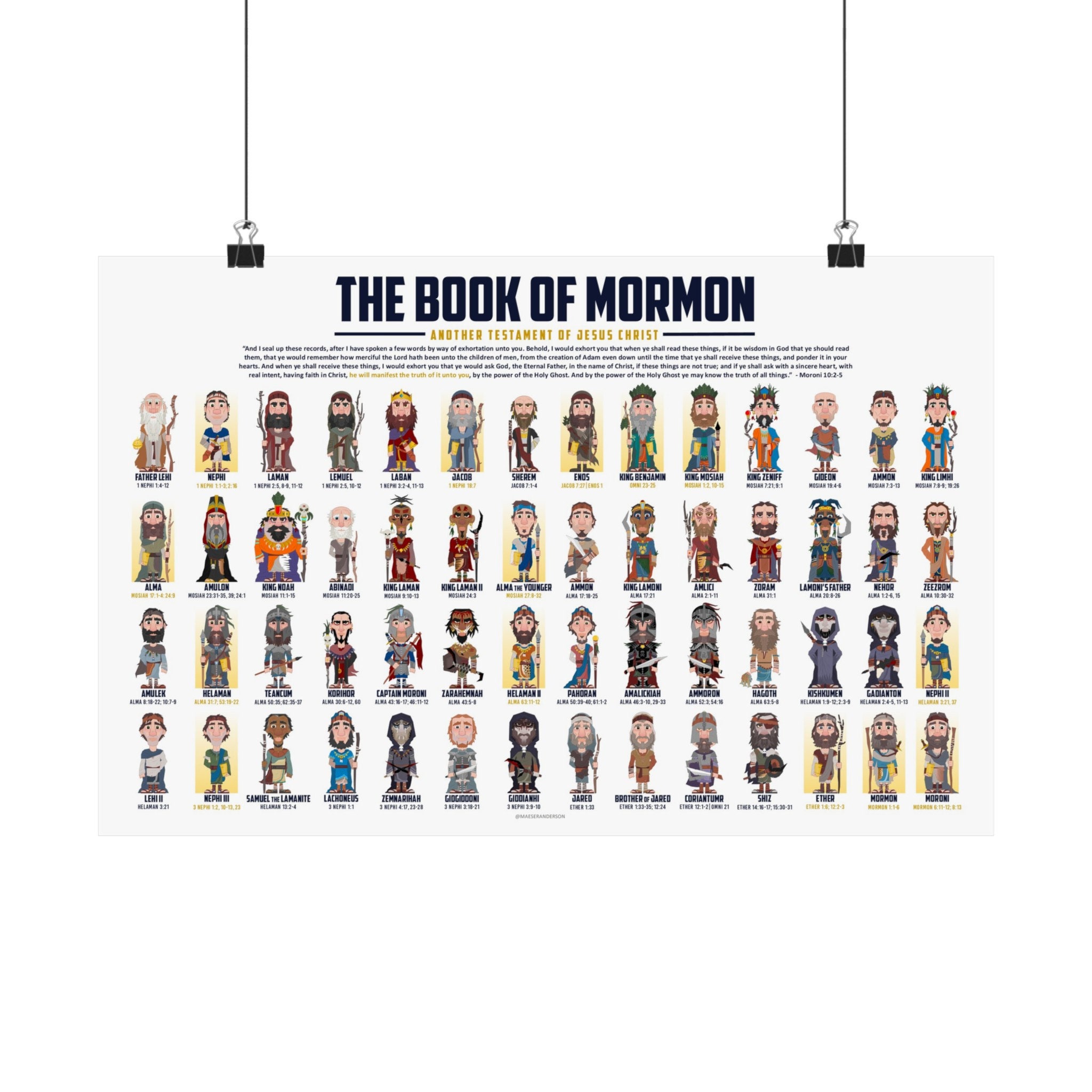 11x17 Characters of the Book of Mormon: A Visual Journey Through ...