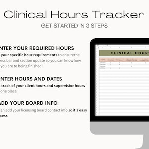 Clinical Hours Tracker Template Google Sheets Earth Tone, Clinical ...