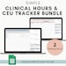 CEU Tracker Template Google Sheets, Continuing Education Tracker ...