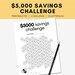 5000 Savings Challenge Printable, 5k in 100 Days, 5k Savings Challenge ...