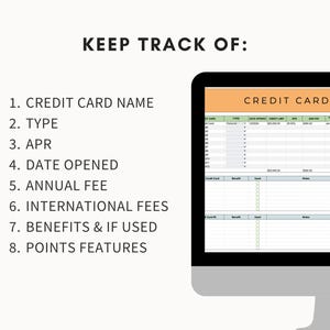 Credit Card Rewards Tracker, Credit Card Tracker Google Sheet, Card ...