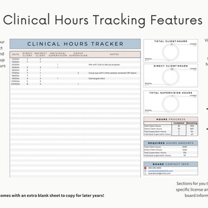 Clinical Hours Tracker Template Google Sheets, Clinical Hours Log ...