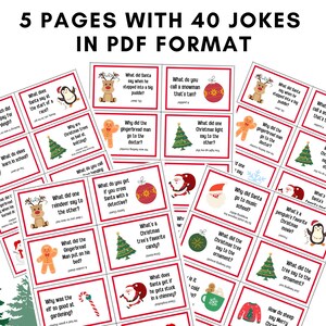 Christmas Jokes Printable, Printable Cracker Jokes, Advent Jokes ...