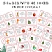 Christmas Jokes Printable, Printable Cracker Jokes, Advent Jokes ...
