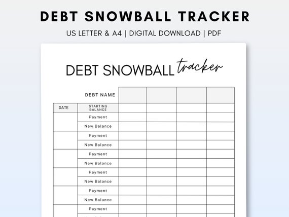 Debt Worksheets Free Printable Debt Snowball Worksheet