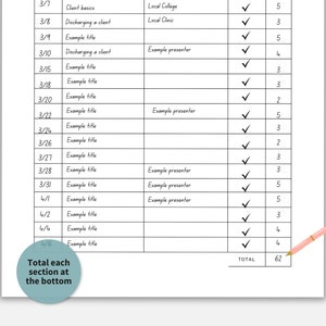 CEU Tracker Template Printable Pdf, Continuing Education Tracker ...