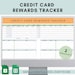 Credit Card Rewards Tracker, Credit Card Tracker Google Sheet, Card ...