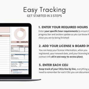 CEU Tracker Template Google Sheets, Continuing Education Tracker ...