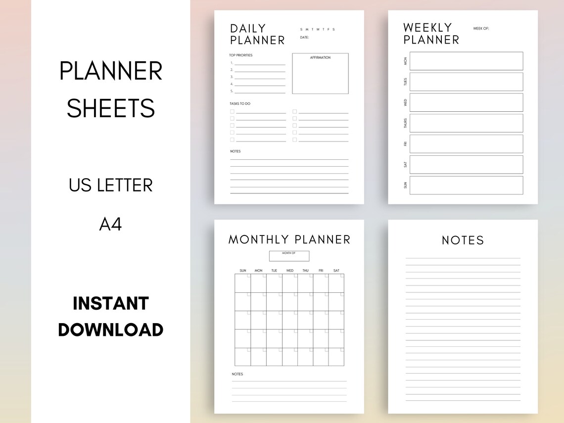 Therapist Planner Printable, Therapist Note Template, Therapist Tools ...