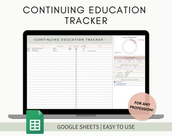 CEU Tracker Template Printable Pdf, Continuing Education Tracker ...