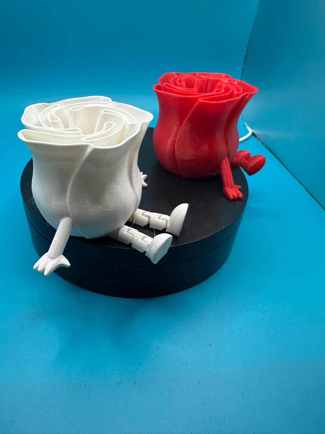3D Printed Rose Budd People Cute Valentines Day Gift Flower Pot With ...
