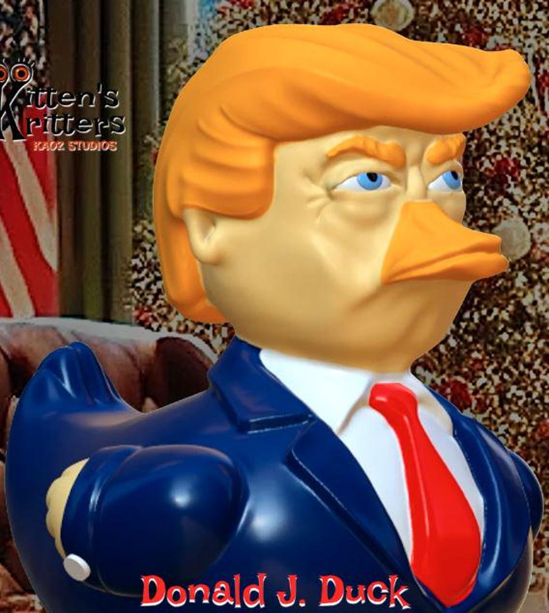 Donald J. Duck Funny Trump Duck 3D Printed President Duck Political ...