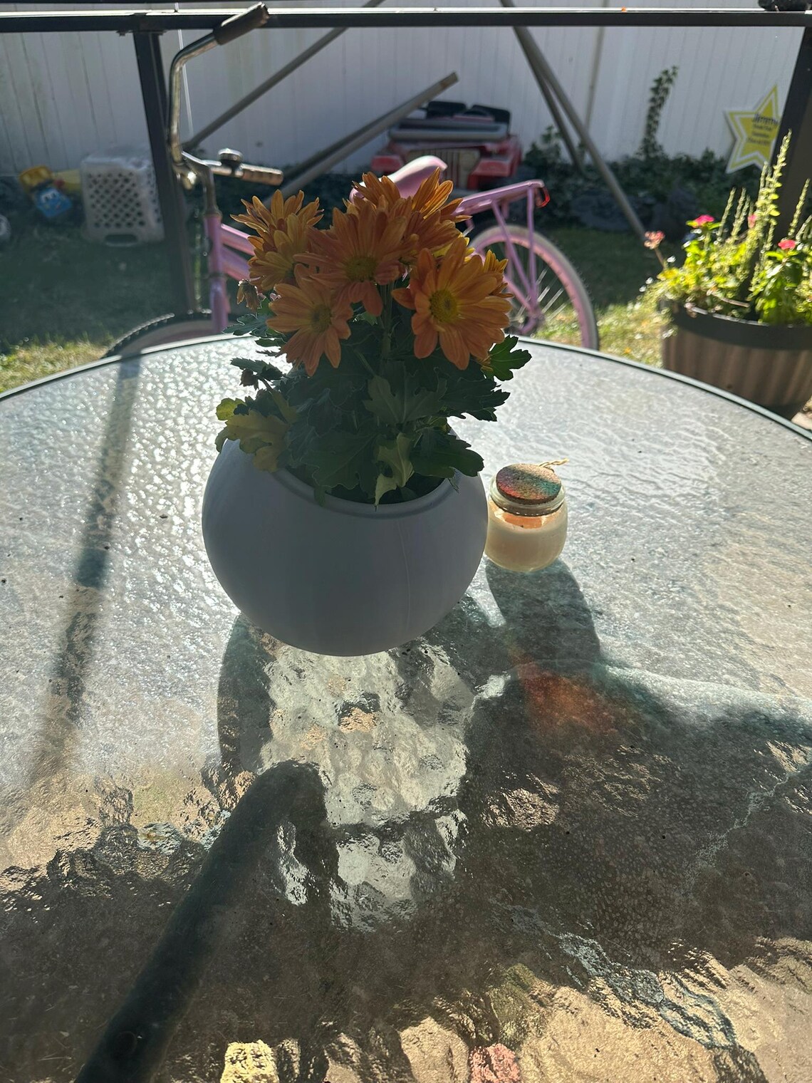 Modern Round Slanted Planter – Unique Indoor Outdoor Succulent Pot ...