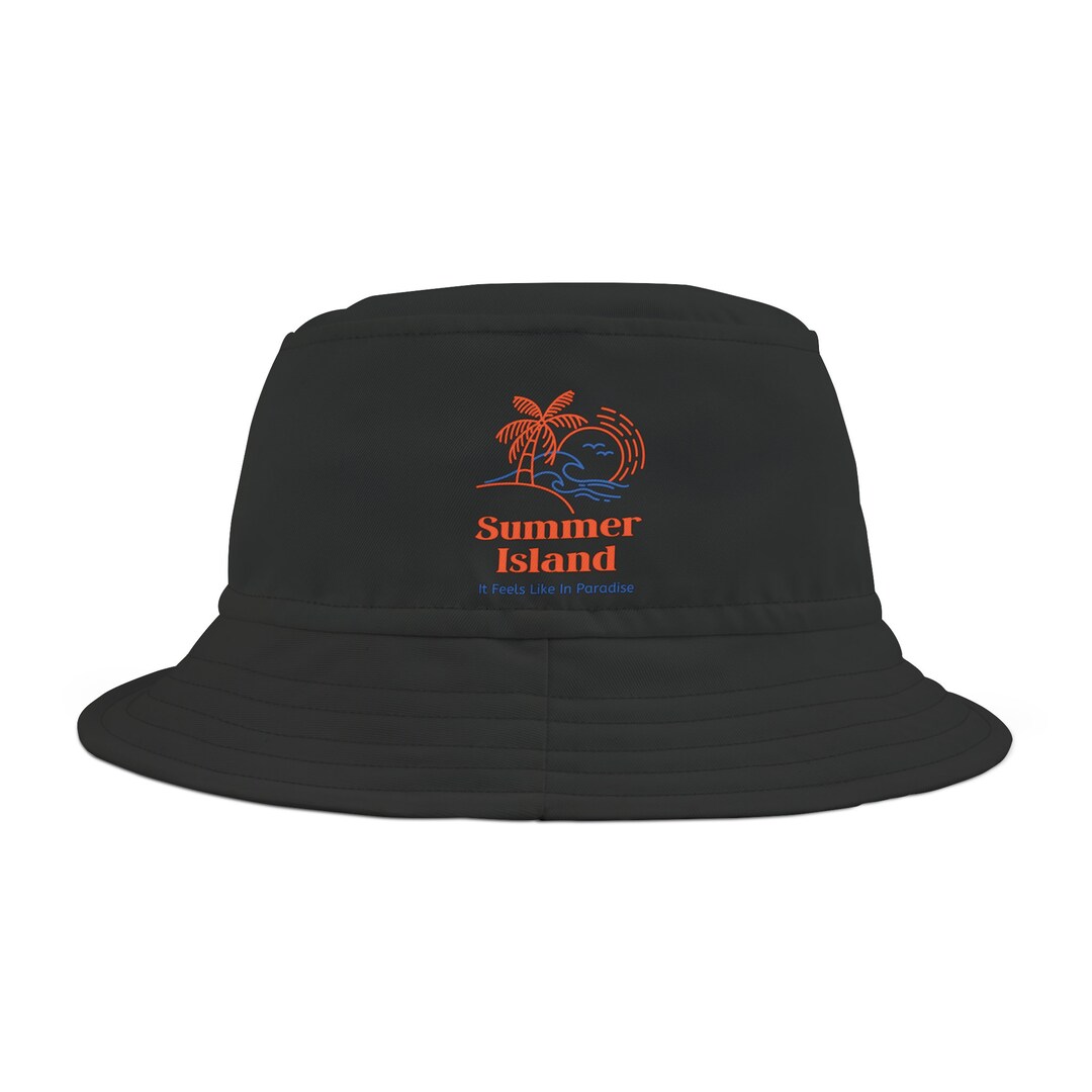 Black Summer Island Bucket Hat Beach Surf Surfing Vibes - Etsy
