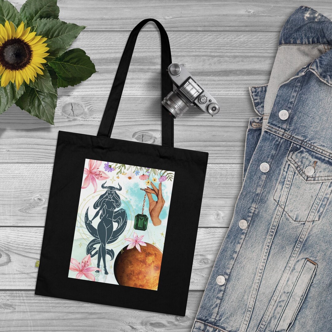 Zodiac Series TAURUS Collage Art Tote Bag - Etsy