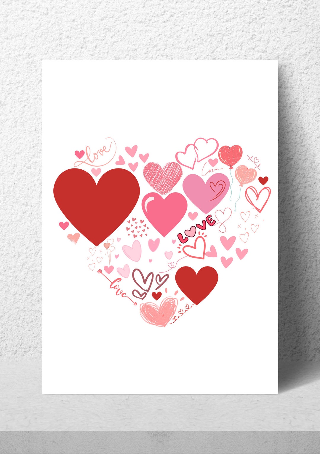 Love Heart Printable Art Download - Etsy