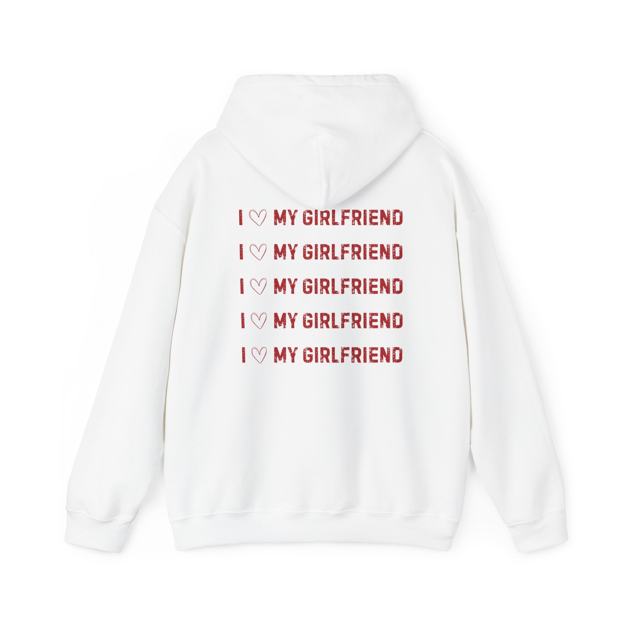 Valentine's Day Hoodie, I Heart My Girlfriend Sweatshirt, Trendy ...