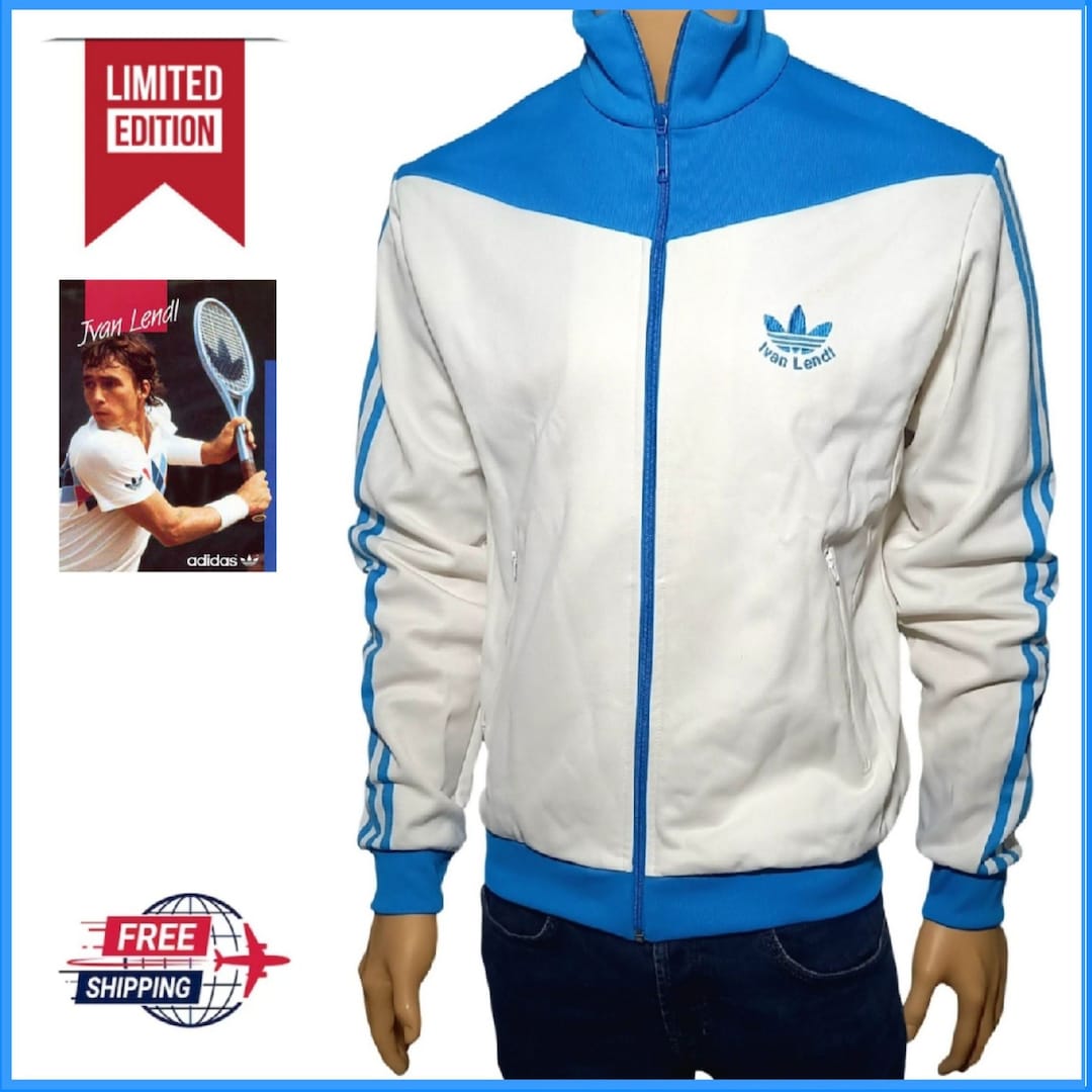 ADIDAS Track Jacket Limited Edition IVAN LENDL Rare Jacket Size S - Etsy