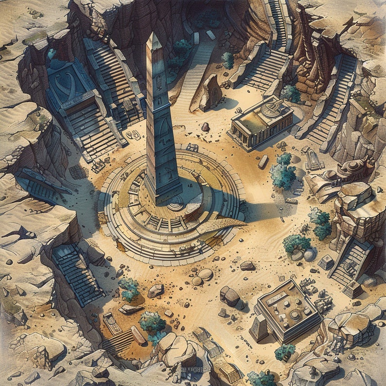 150 Egypt RPG Maps Bundle, Dungeons and Dragons, RPG, Iso, High Detail ...