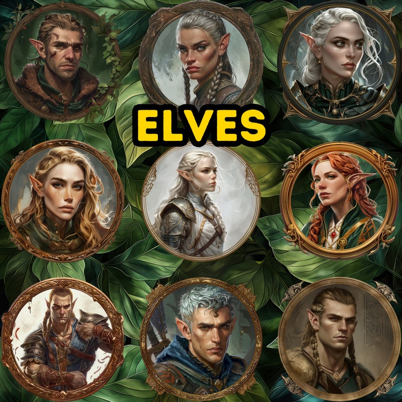 1000+ Character Dnd Token Bundle Pack, All Race Class and Gender, DND ...