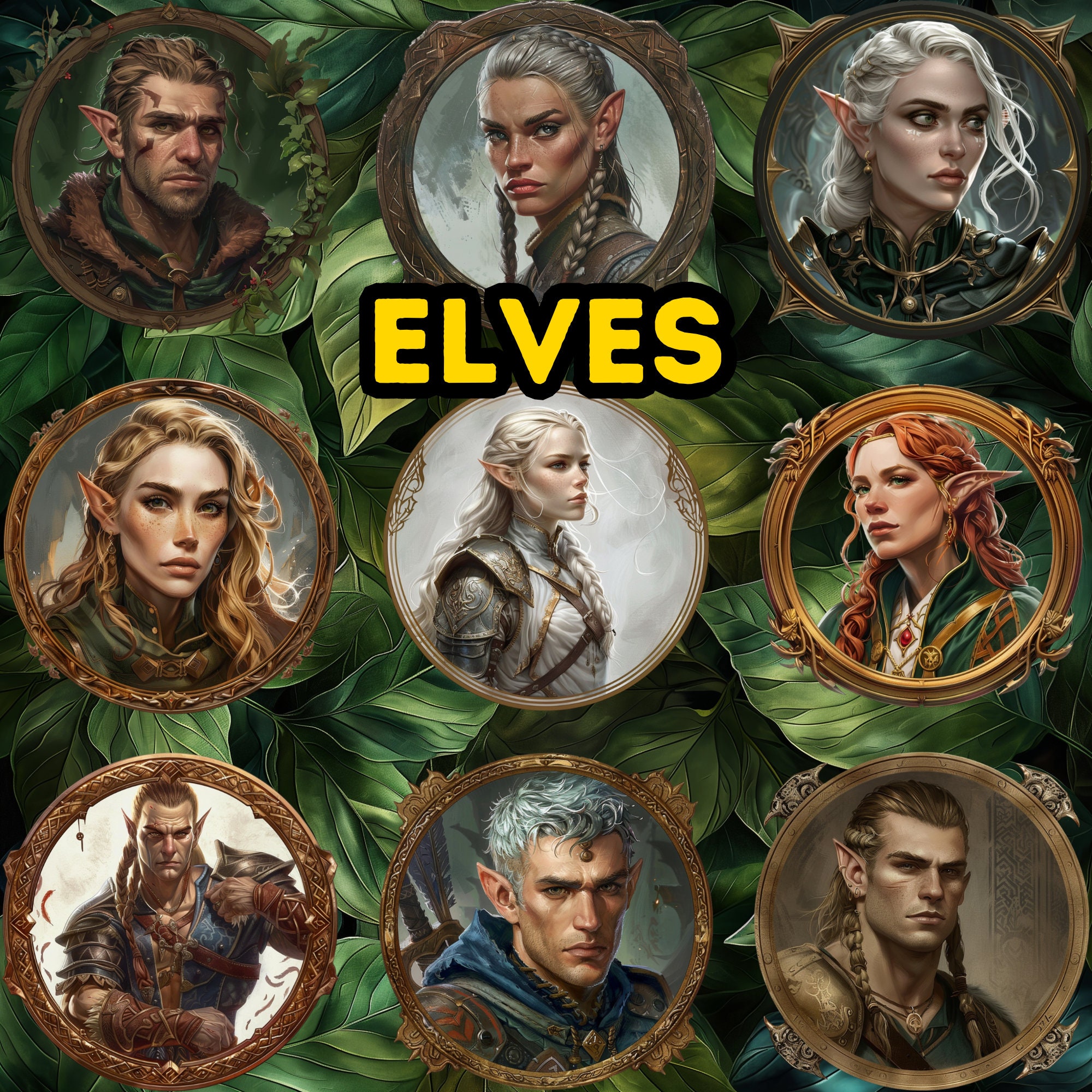 1000+ Character Dnd Token Bundle Pack, All Race Class and Gender, DND ...