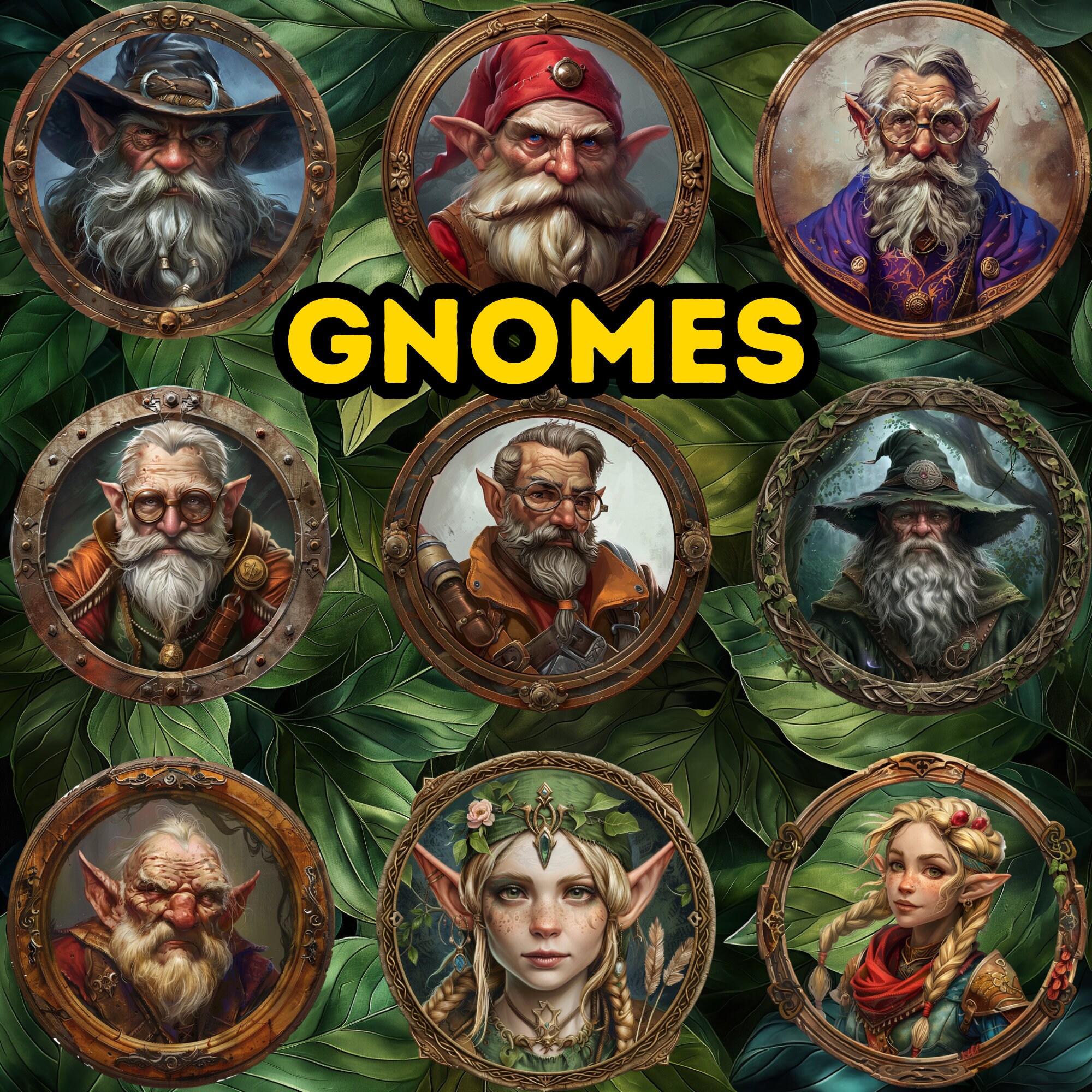 1000 Character Dnd Token Bundle Pack, All Race Class and Gender, DND ...