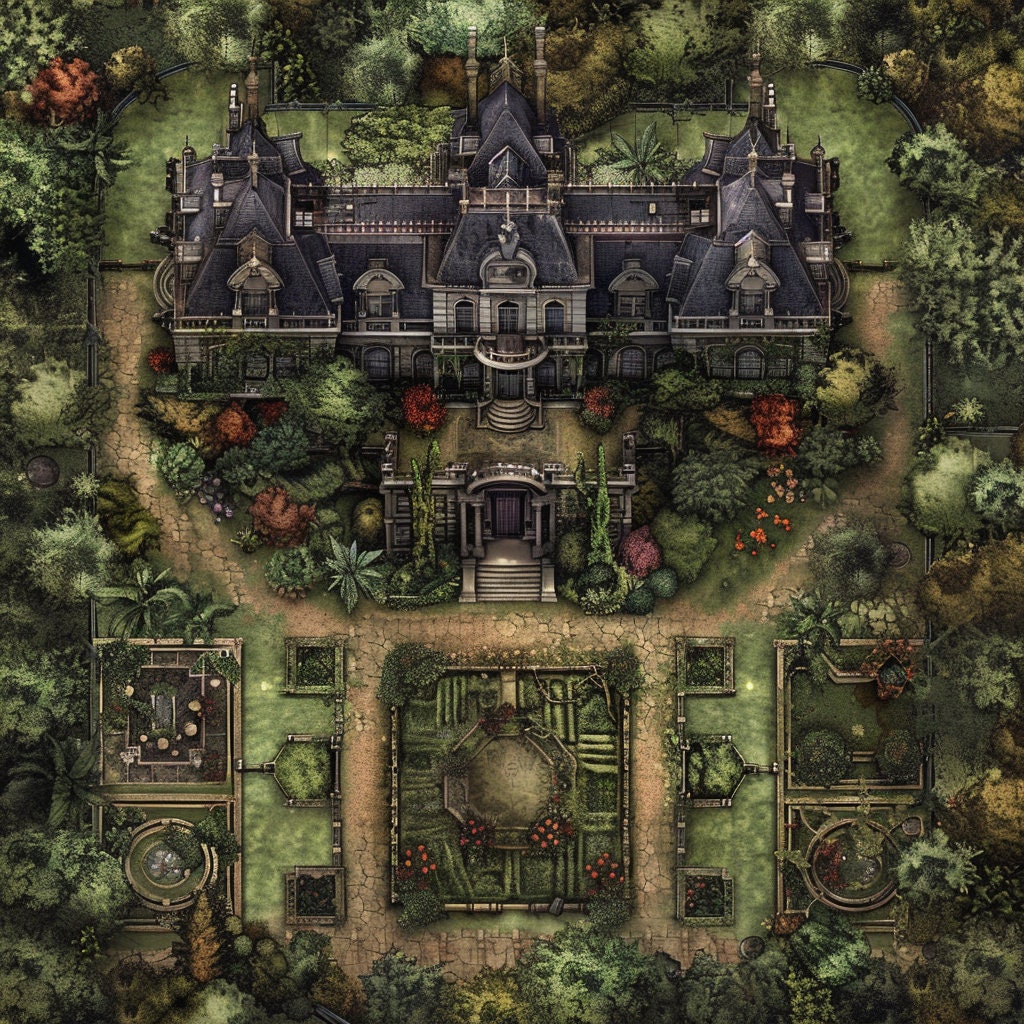 120+ Dark Victorian Battle Maps Bundle, Dungeons and Dragons, RPG, Iso ...