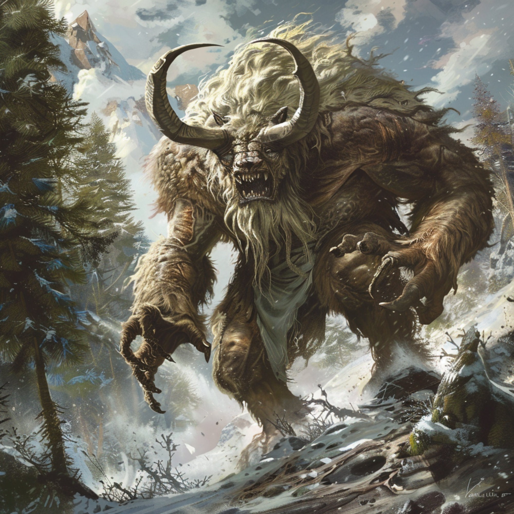 170 Monsters and Mythological Creatures Design Bundle Pack, Fantasy ...